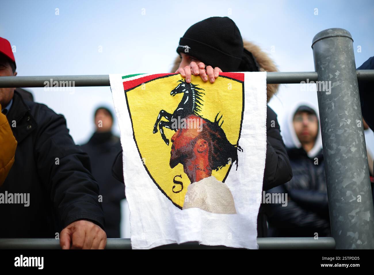 Modena, Italy. 19th Feb, 2025. Supporters of Lewis Hamilton during ...