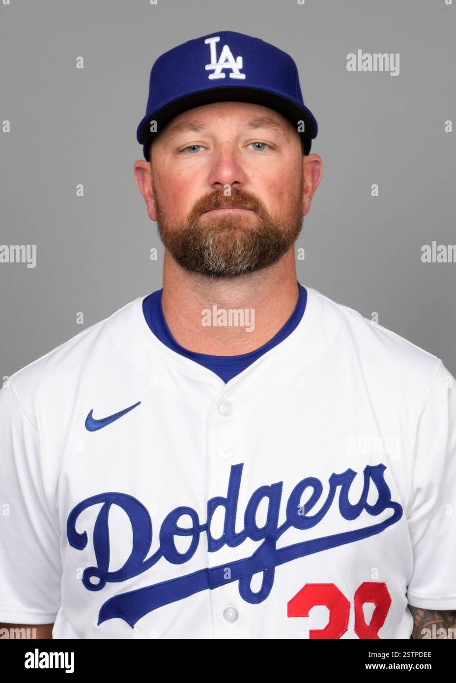 This is a 2025 photo of pitcher Kirby Yates of the Los Angeles Dodgers ...