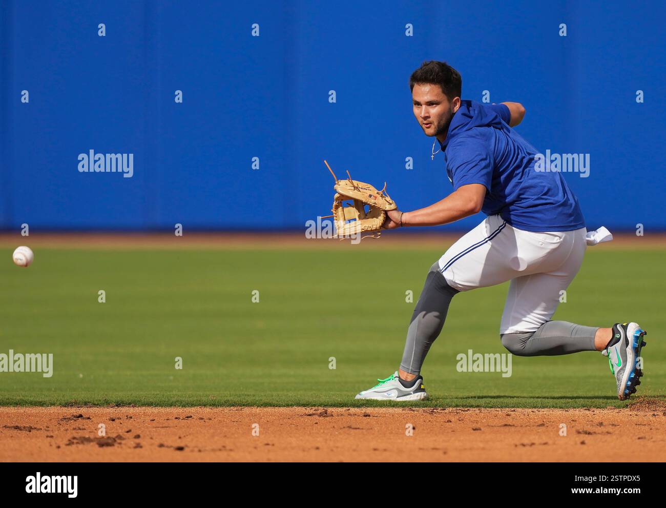 Toronto Blue Jays shortstop Bo Bichette fields a ground ball during ...