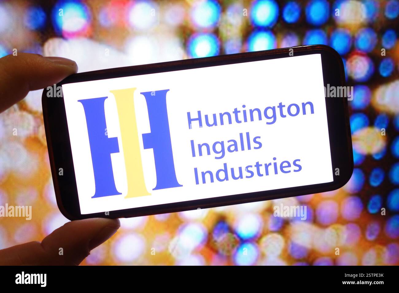 In this photo illustration, the Huntington Ingalls Industries company ...