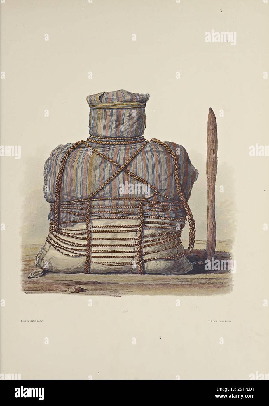 The Mummies in their diverse equipment,- False-headed Mummies- Large ...