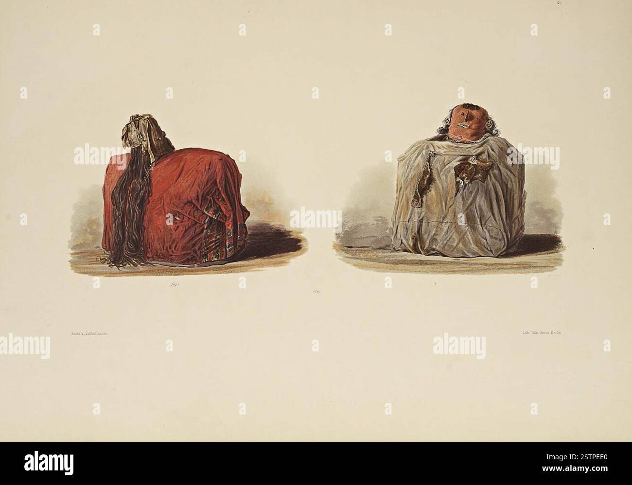 The Mummies in their diverse equipment,- False-headed Mummies- Mummies ...