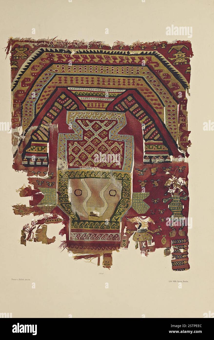 Inca Textile Fabric- Piece of Woollen Garments- Gobelins Fabric ...