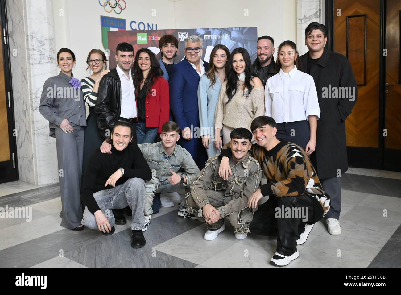 Rome, Italy. 19th Feb, 2025. Rome. Hall of Honor of the Coni. Photocall ...