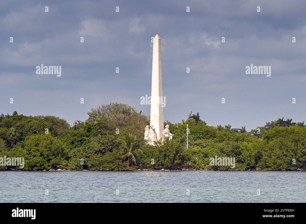 Miami, Florida, USA - 1 December 2023: Scenic view of the Flagler ...