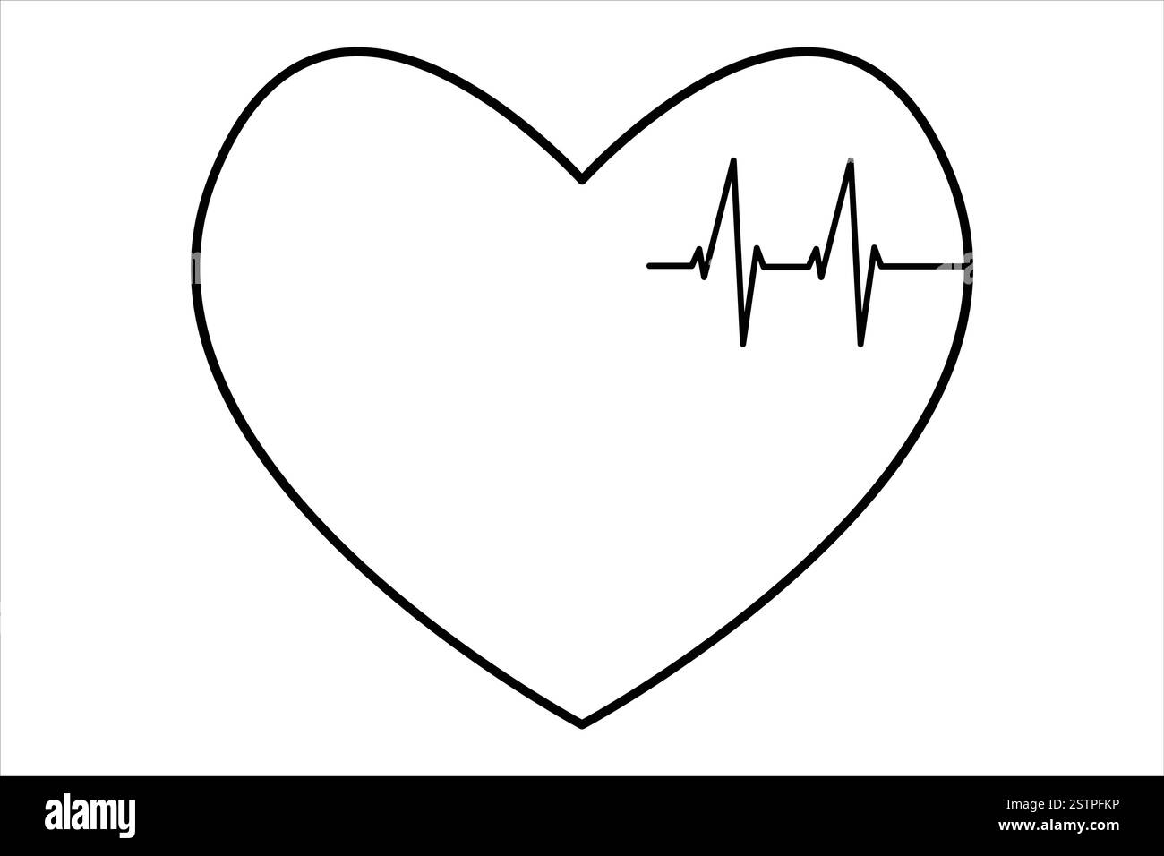 Heart continuous one line art drawing of heart hand drawn vector ...