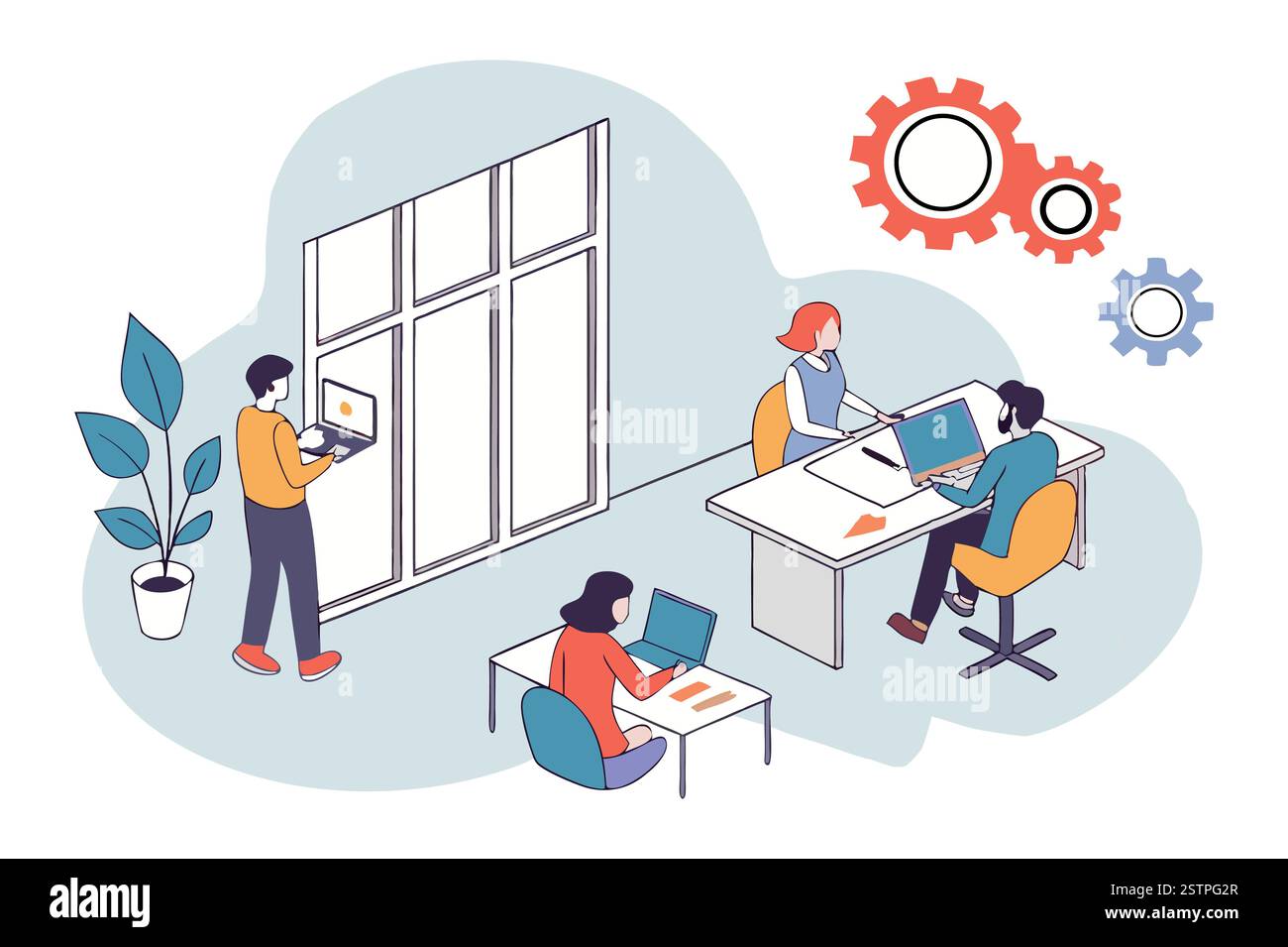 Professional people illustration Stock Vector Images - Alamy