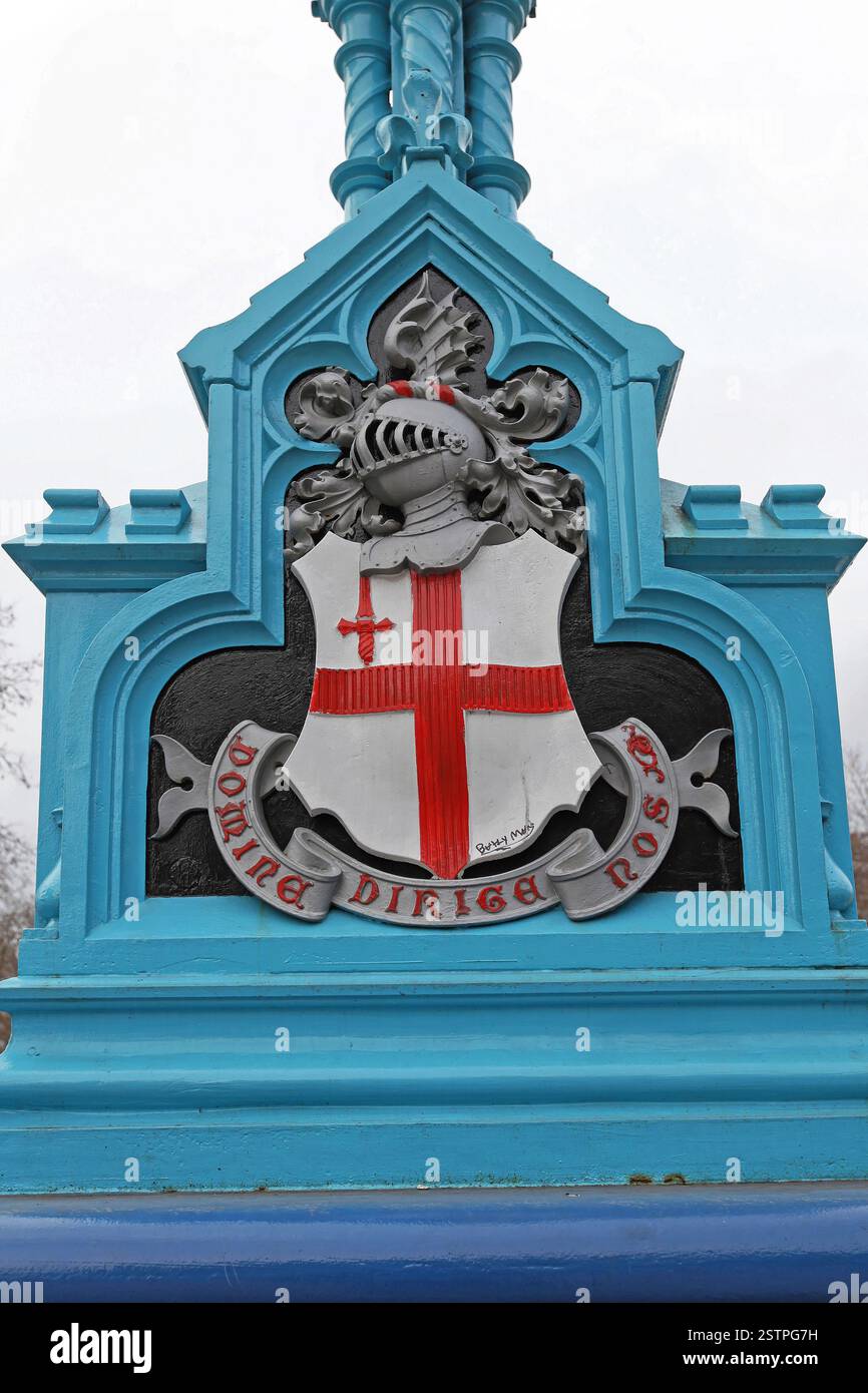 London, United Kingdom - January 25, 2013: Coat of Arms Shield at Tower ...