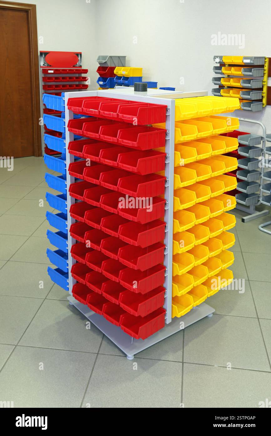 Plastic Bin Racks Stock Photo - Alamy