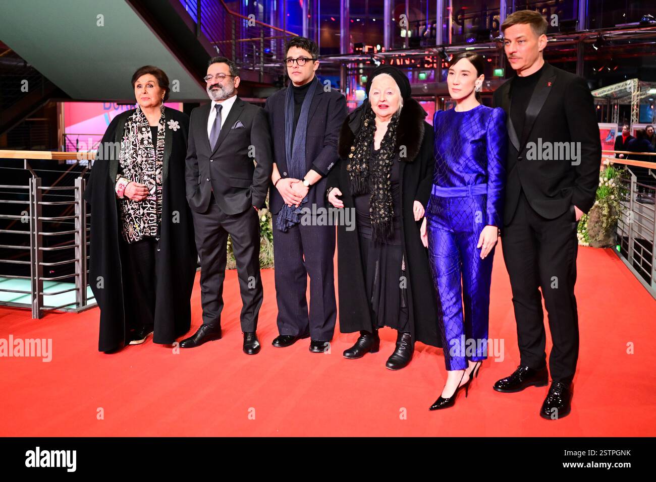 Berlin, Germany. 19th Feb, 2025. Nidal Al Achkar (l-r), actress ...