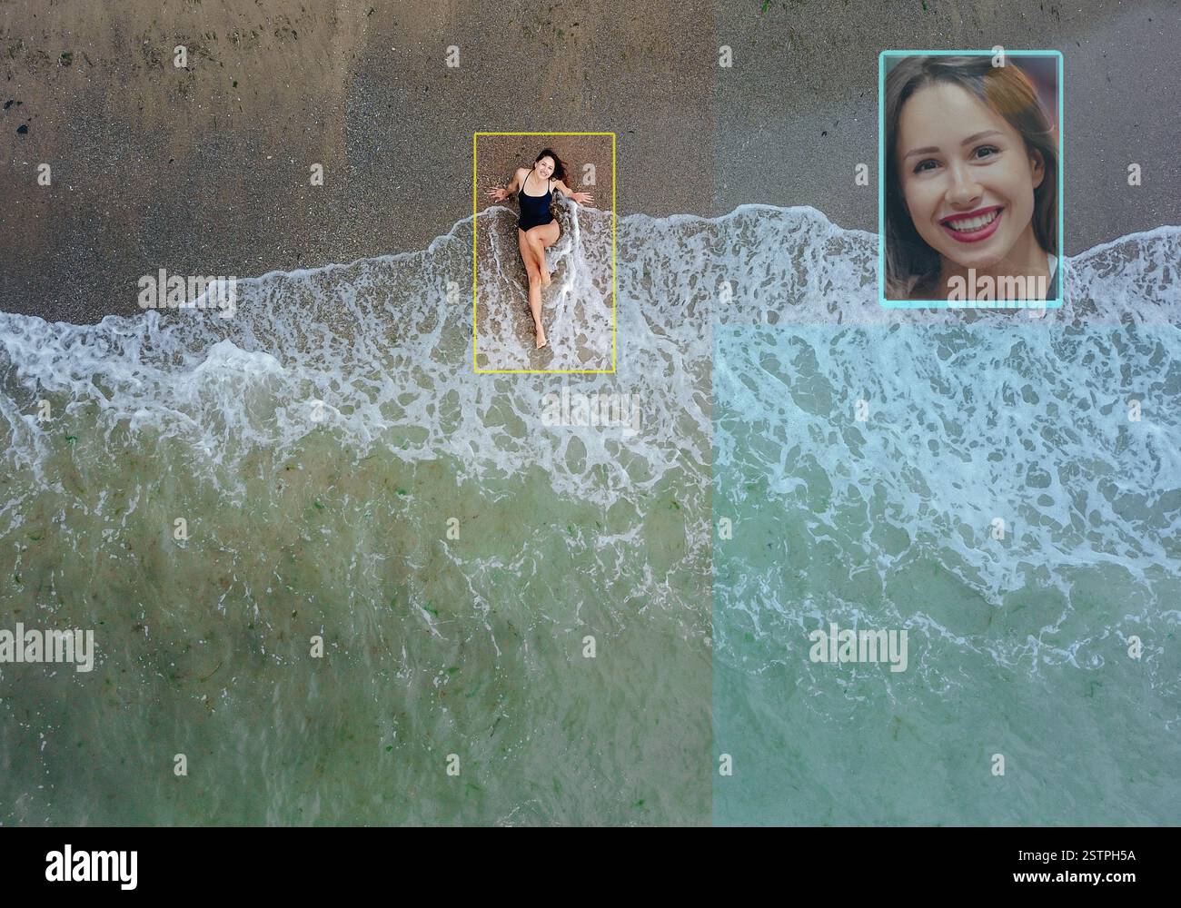 Face recognition in photography using artificial intelligence Stock Photo - Alamy