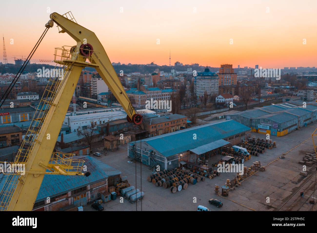 Aerial view industrial area hi-res stock photography and images - Alamy