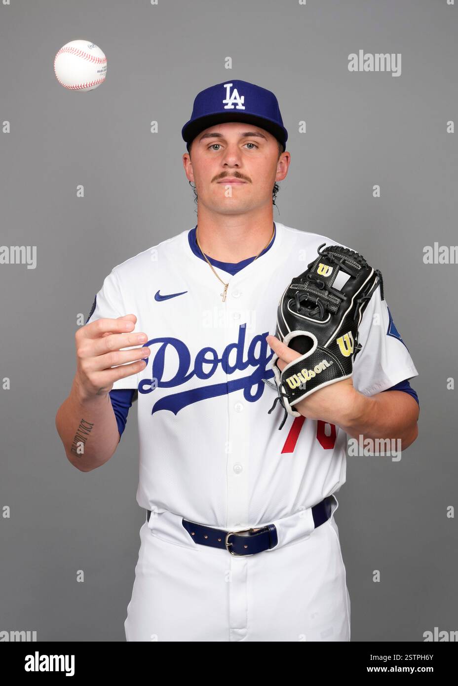 This is a 2025 photo of infielder Alex Freeland of the Los Angeles ...