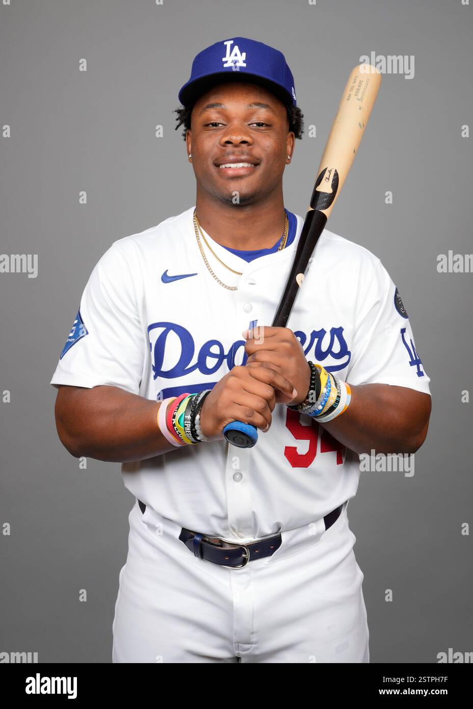 This is a 2025 photo of outfielder Zyhir Hope of the Los Angeles ...