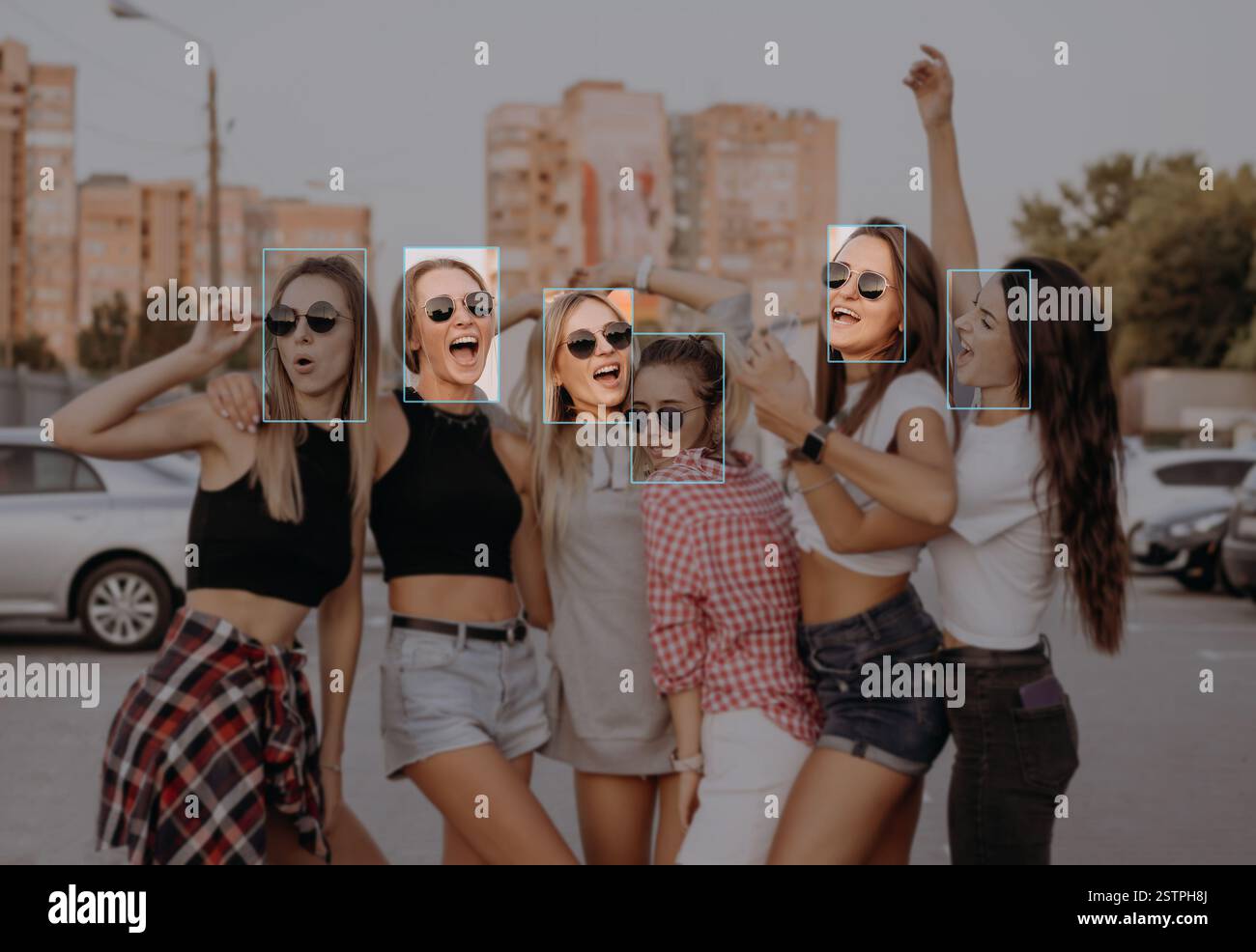 Face recognition in photography using artificial intelligence Stock ... Face recognition in photography using artificial intelligence Stock ...