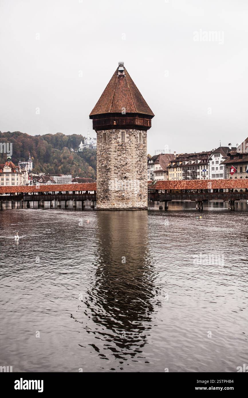 the water tower in lucerne,switzerland Stock Photo - Alamy