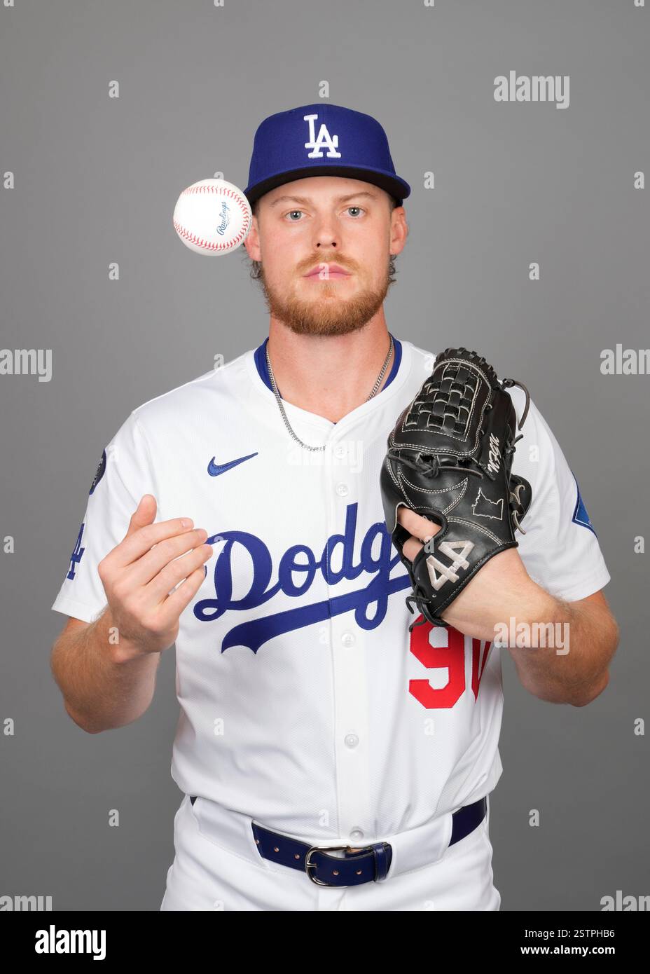 This is a 2025 photo of pitcher Sam Carlson of the Los Angeles Dodgers ...