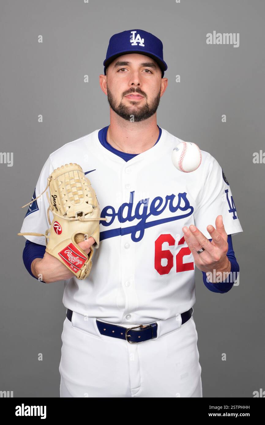 This is a 2025 photo of pitcher Joe Jacques of the Los Angeles Dodgers ...