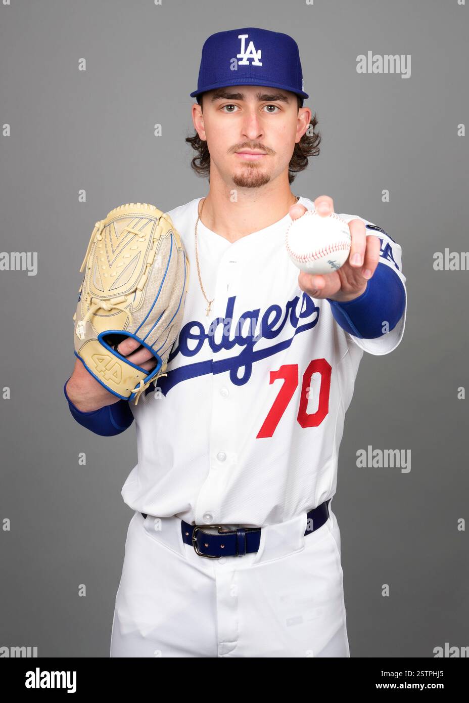 This is a 2025 photo of pitcher Justin Wrobleski of the Los Angeles ...