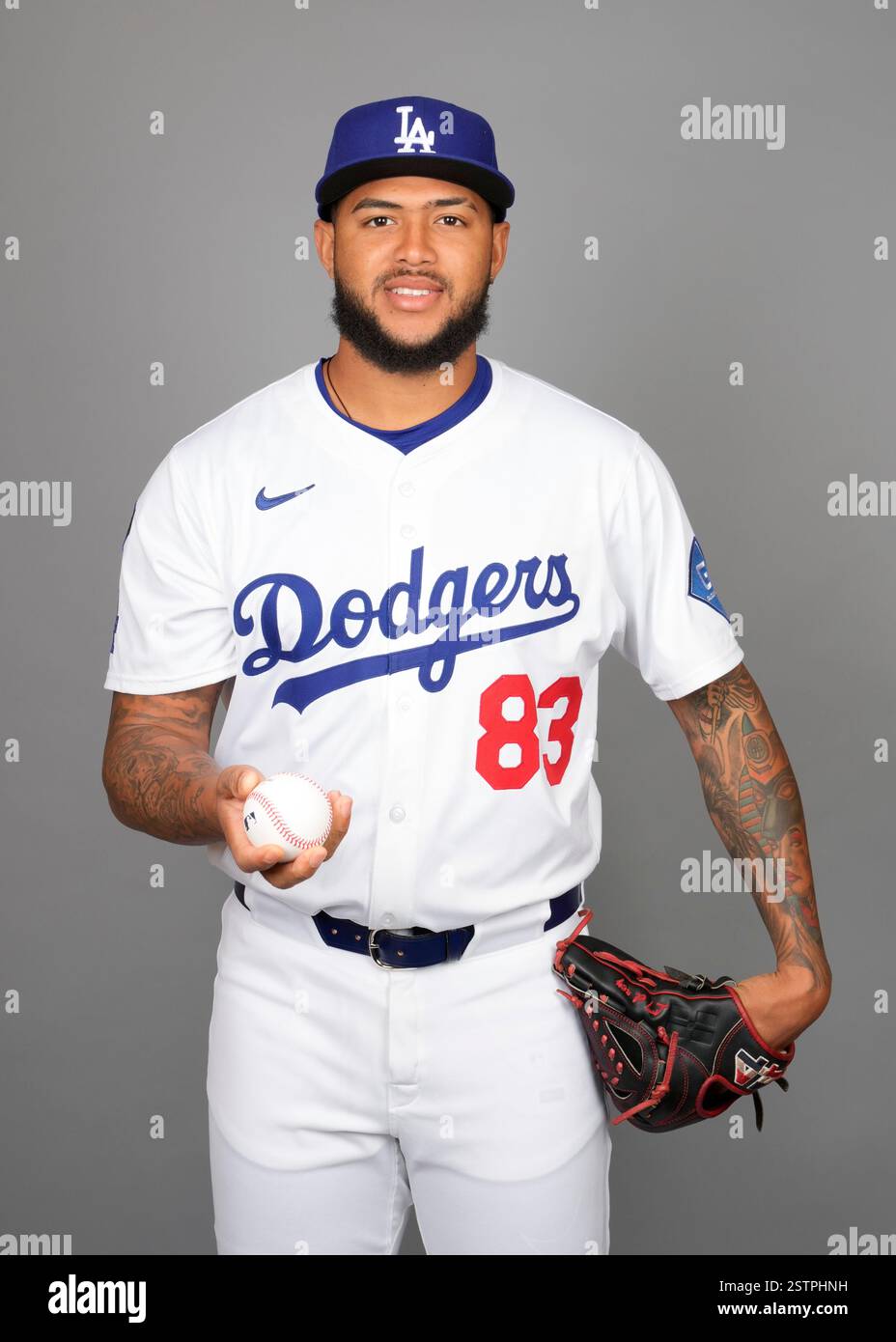 This is a 2025 photo of pitcher Carlos Duran of the Los Angeles Dodgers ...
