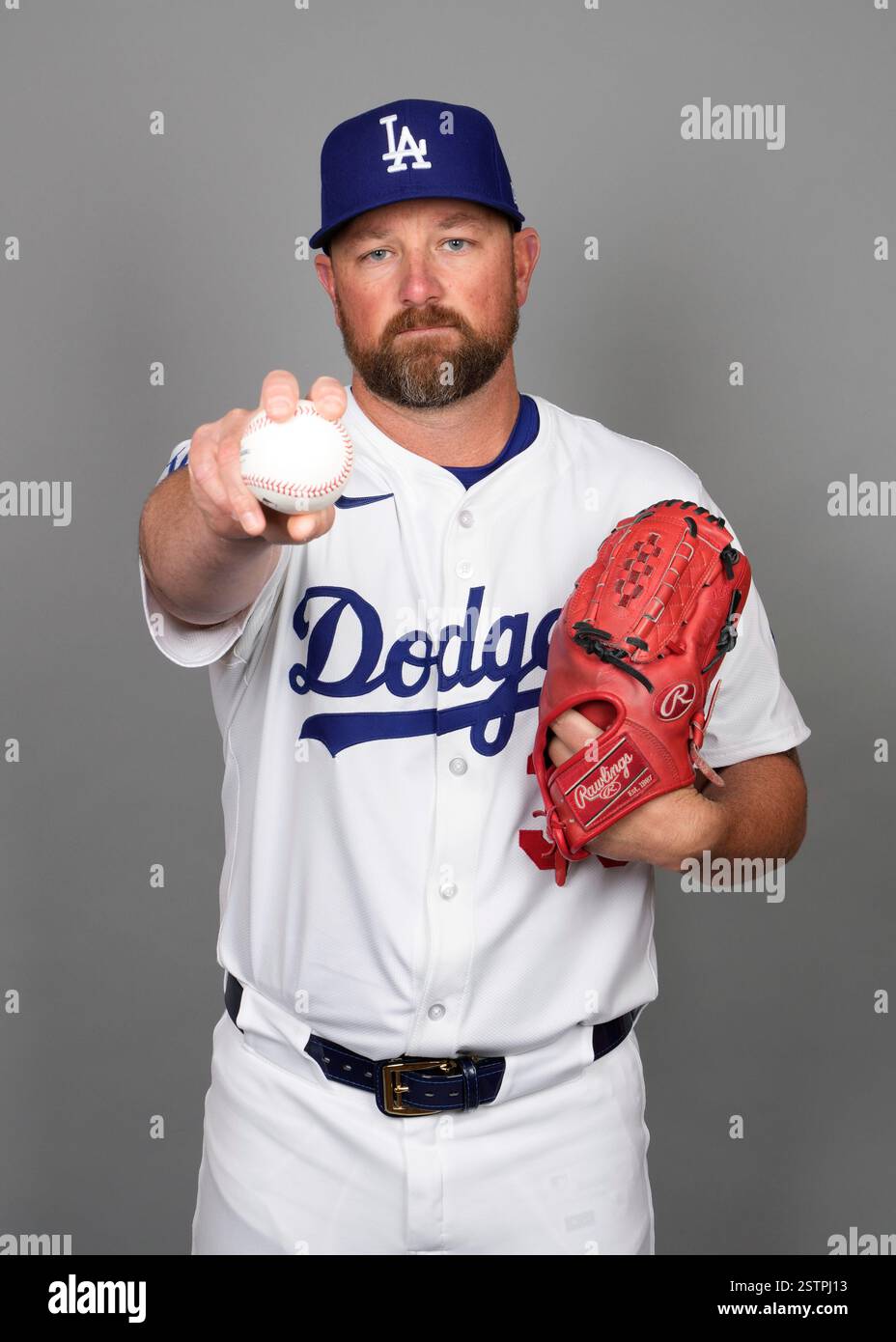 This is a 2025 photo of pitcher Kirby Yates of the Los Angeles Dodgers ...