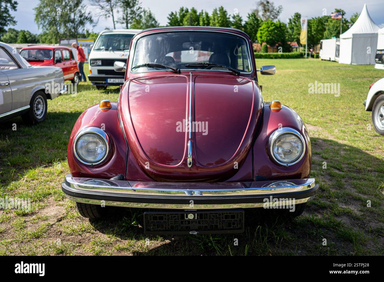 Economy car Volkswagen Beetle. Die Oldtimer Show 2019 Stock Photo - Alamy