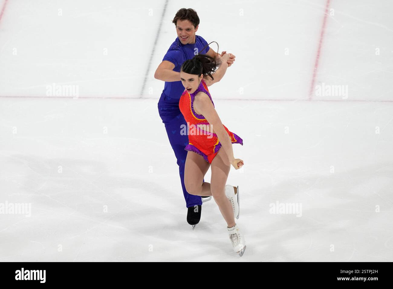 United States' Caroline Green and Michael Parsons perform during the ...