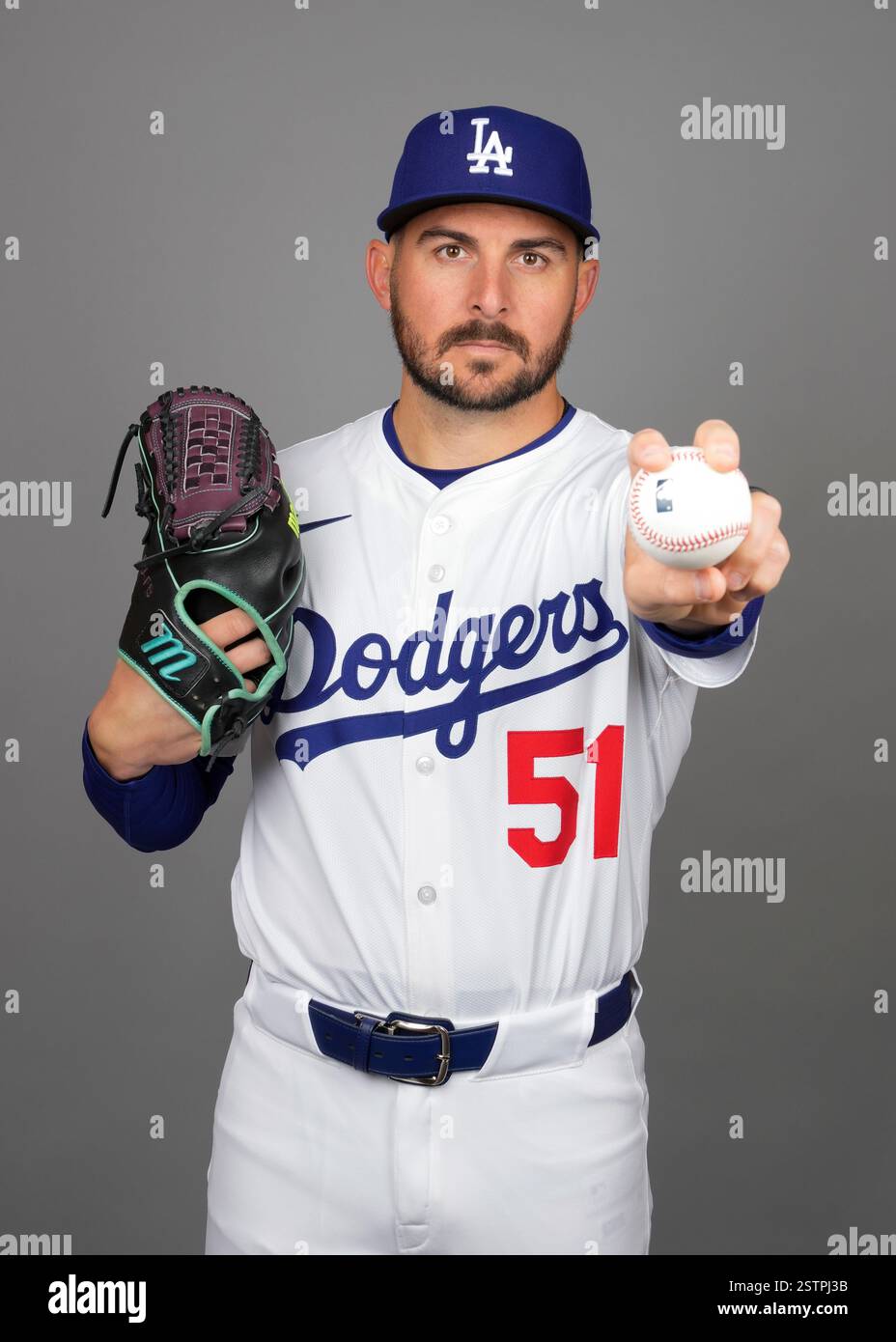This is a 2025 photo of pitcher Alex Vesia of the Los Angeles Dodgers ...