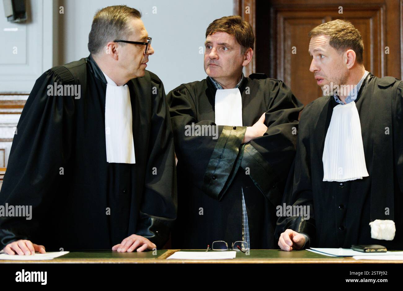 Lawyer Jacques Mathieu, Lawyer David Toussaint and Lawyer Fabian ...