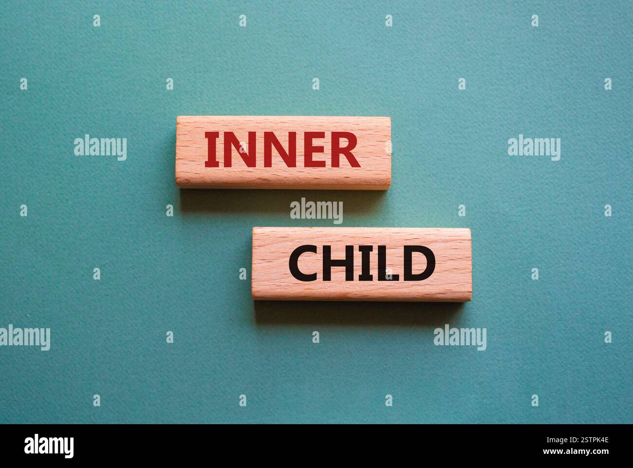 Inner Child symbol. Wooden blocks with words Inner Child. Beautiful ...