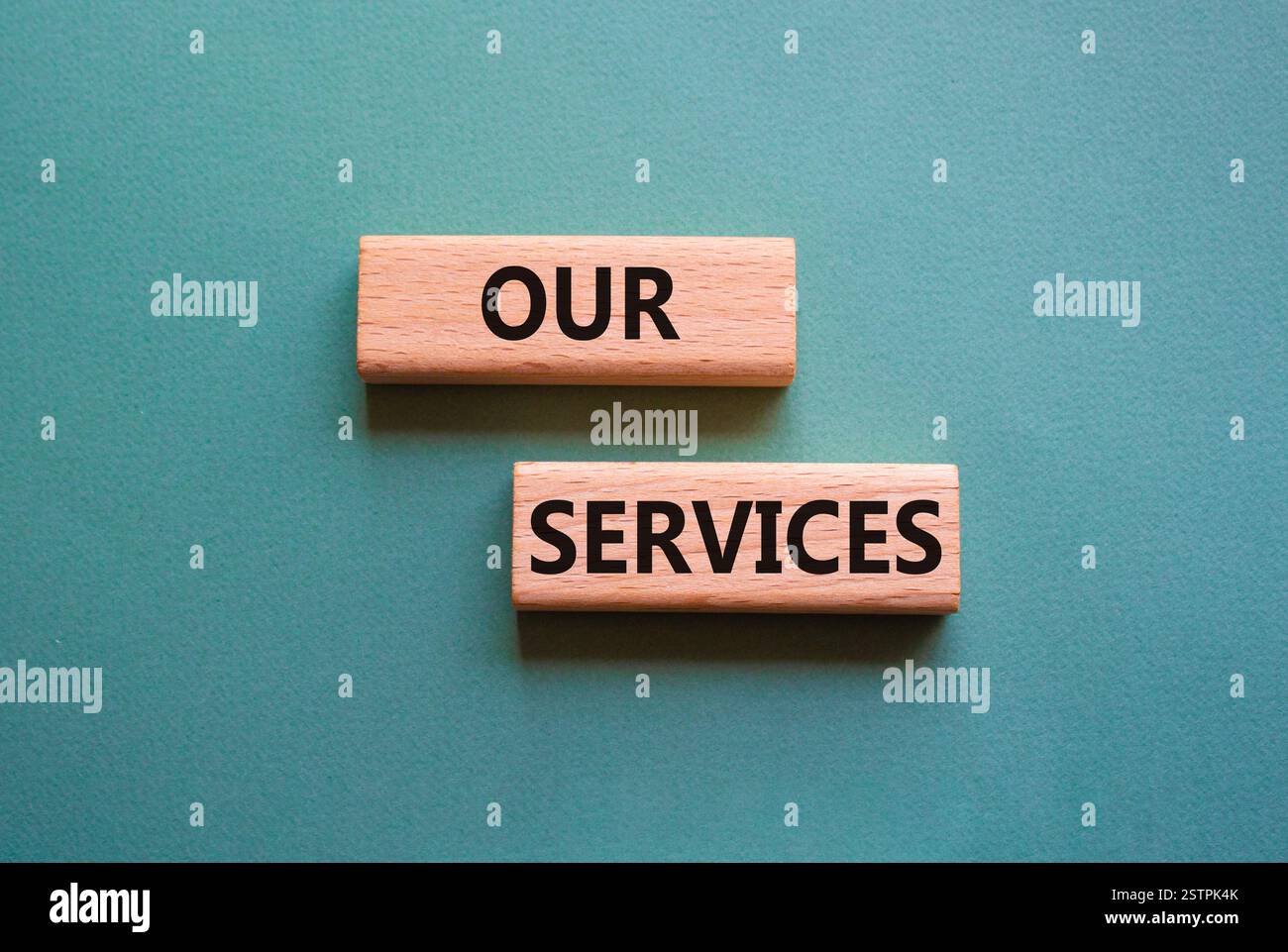Our services symbol. Concept words Our services on wooden blocks ...