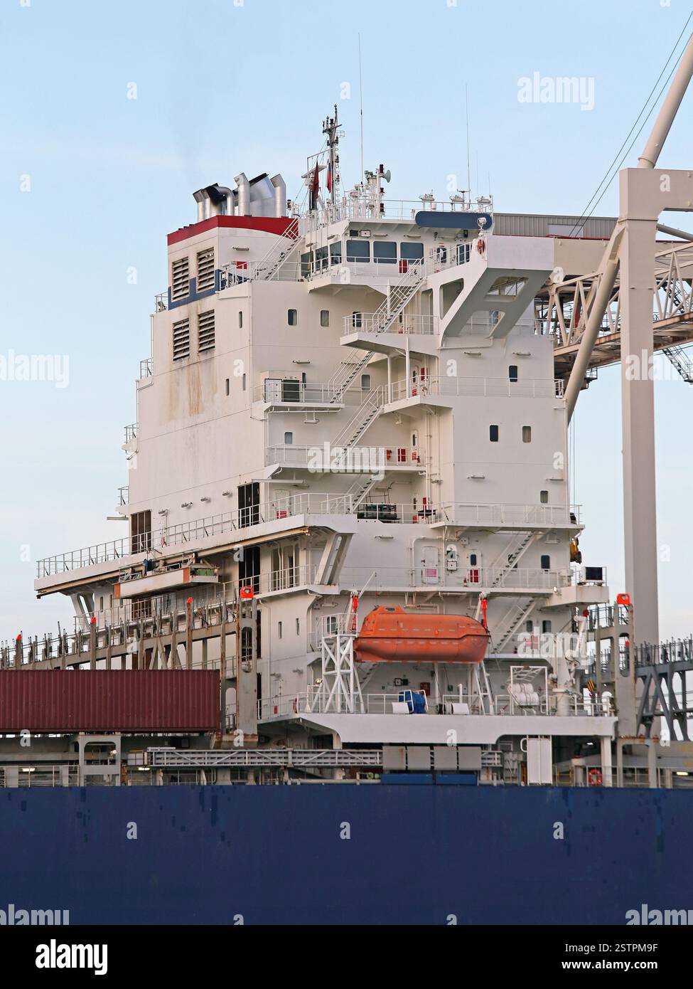 Container Ship Bridge Stock Photo - Alamy