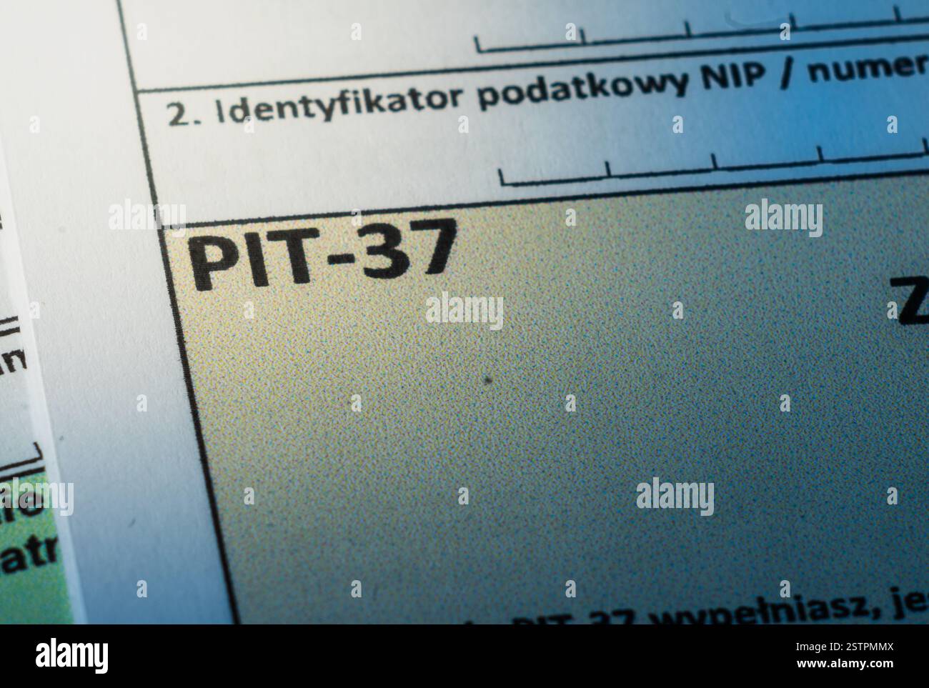 Detailed look at Polish PIT-37 tax form showcasing annual earnings, essential for personal tax ...