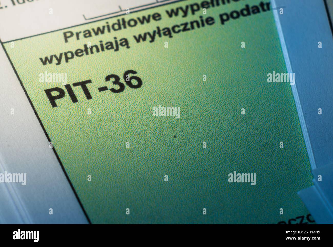 PIT-36 form laid out with detailed guidelines, serving as crucial ...