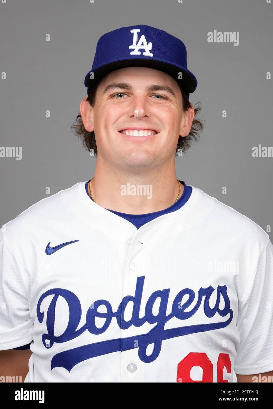 This is a 2025 photo of pitcher Landon Knack of the Los Angeles Dodgers ...