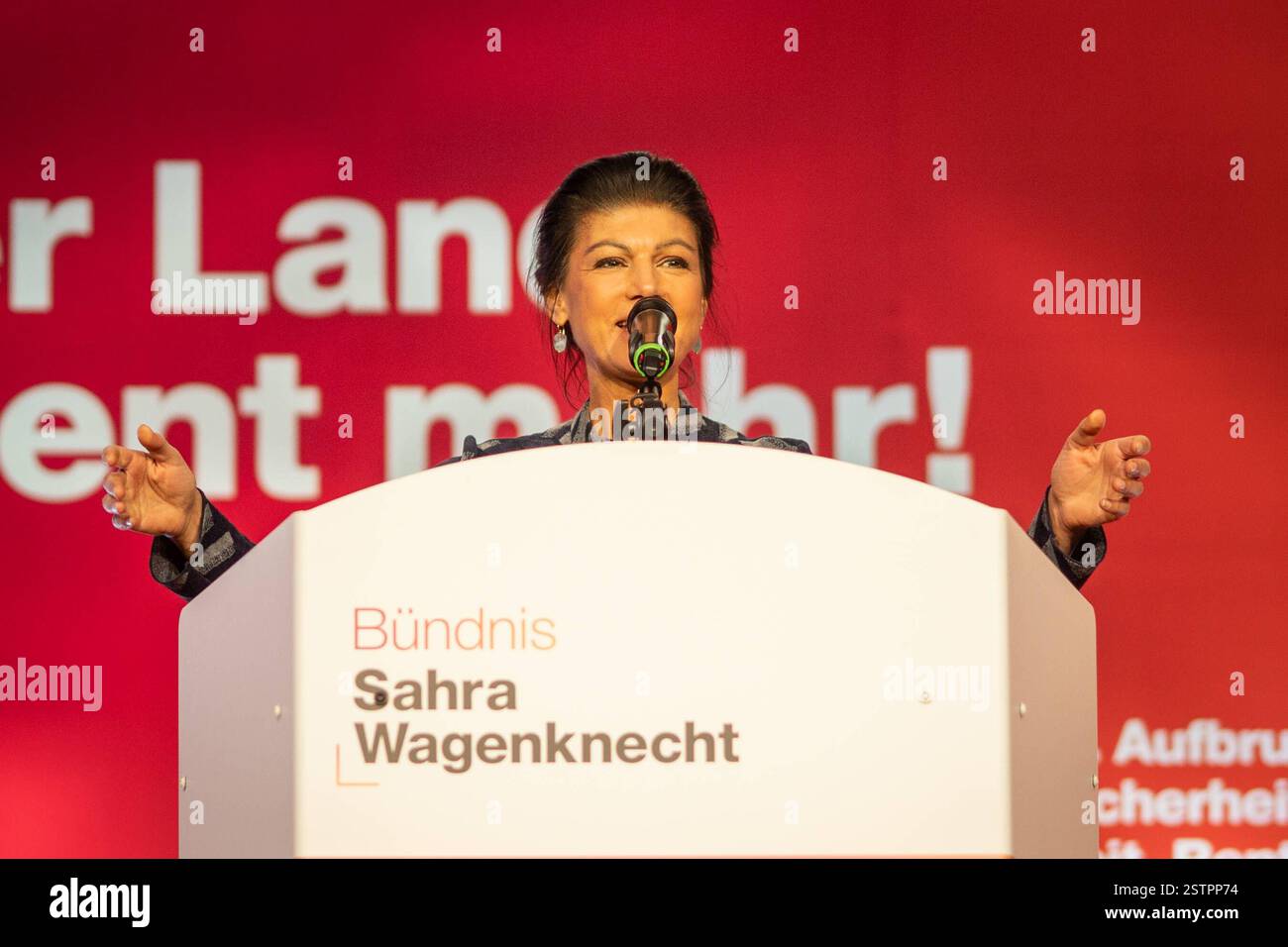 Wahlkampfveranstaltung BSW Bündnis Sahra Wagenknecht in Hannover Sarah ...
