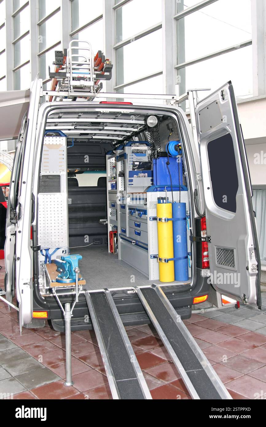 Utility Van Equipment Stock Photo - Alamy
