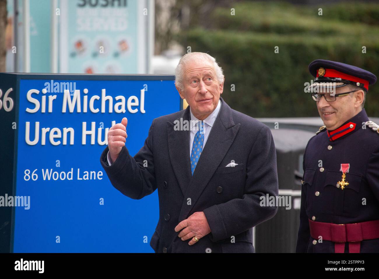 London, England, UK. 19th Feb, 2025. KING CHARLES III arrives at Centre ...