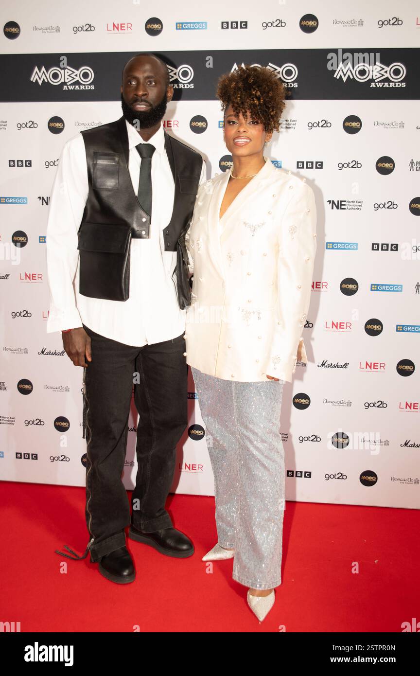 Newcastle, United Kingdom. 18th February 2025. Fleur East with husband ...