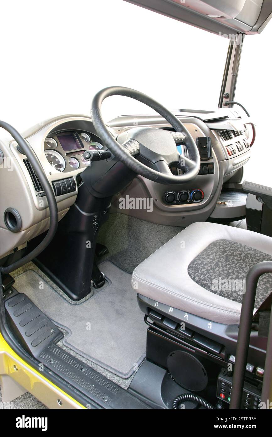 Driver cabin interior truck hi-res stock photography and images - Alamy