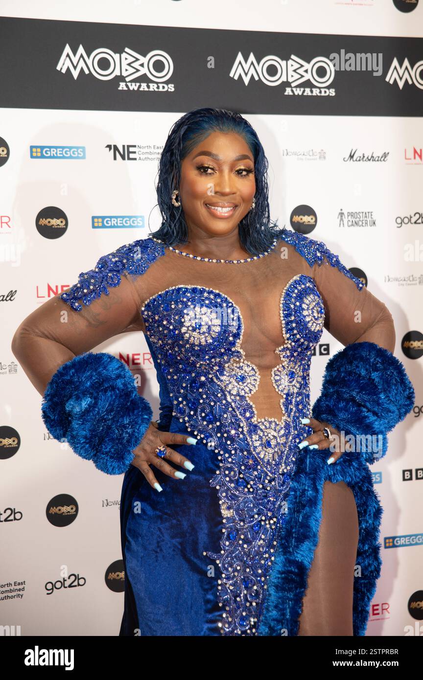 Newcastle, United Kingdom. 18th February 2025. Spice on the red carpet at the Mobo Awards 2025 ...