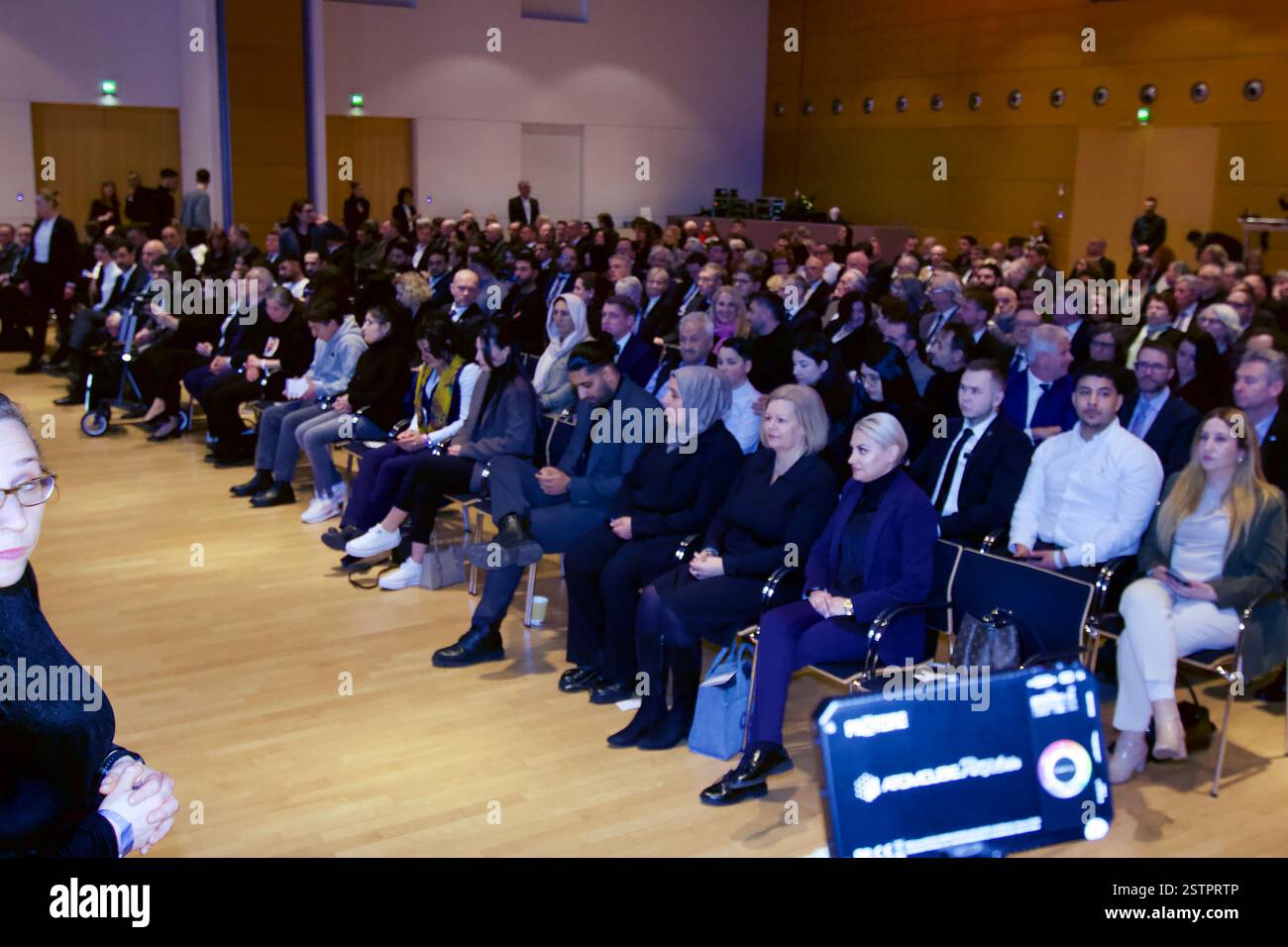 Hanau, Germany. February 19, 2025. An official commemoration ceremony ...