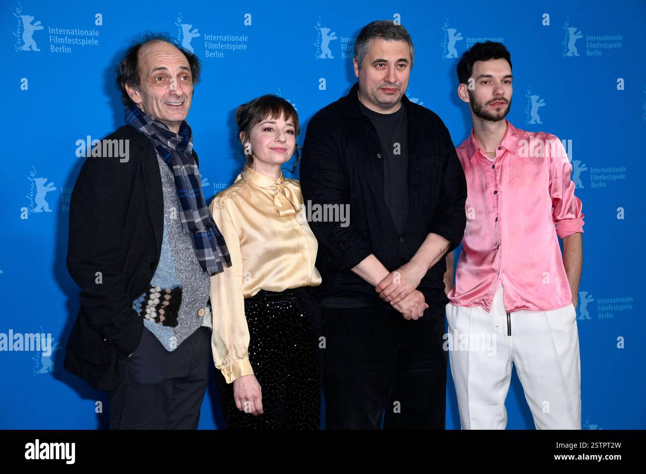 Gabriel Spahiu, Eszter Tompa, Radu Jude und Adonis Tanta beim Photocall ...
