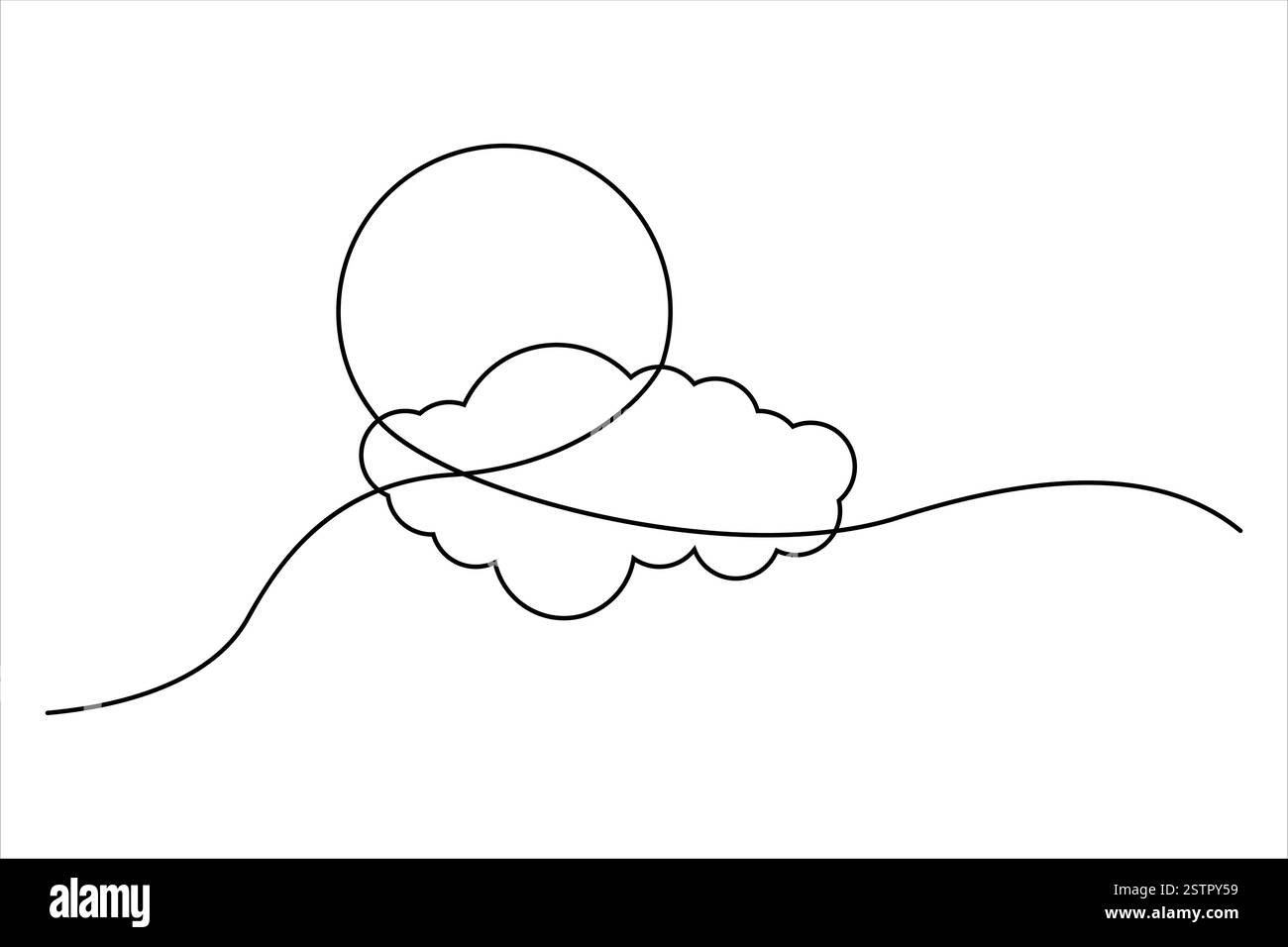 Continuous one-line earth globe outline vector illustration for ...