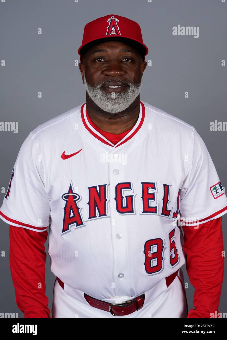 This is a 2025 photo of third base coach Eric Young Sr. of the Los ...