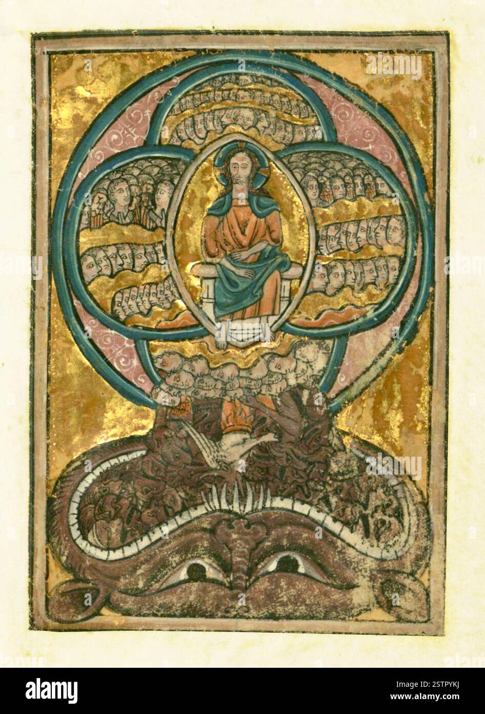 William de Brailes - The Fall of the Rebel Angels - c1250 (Medieval ...