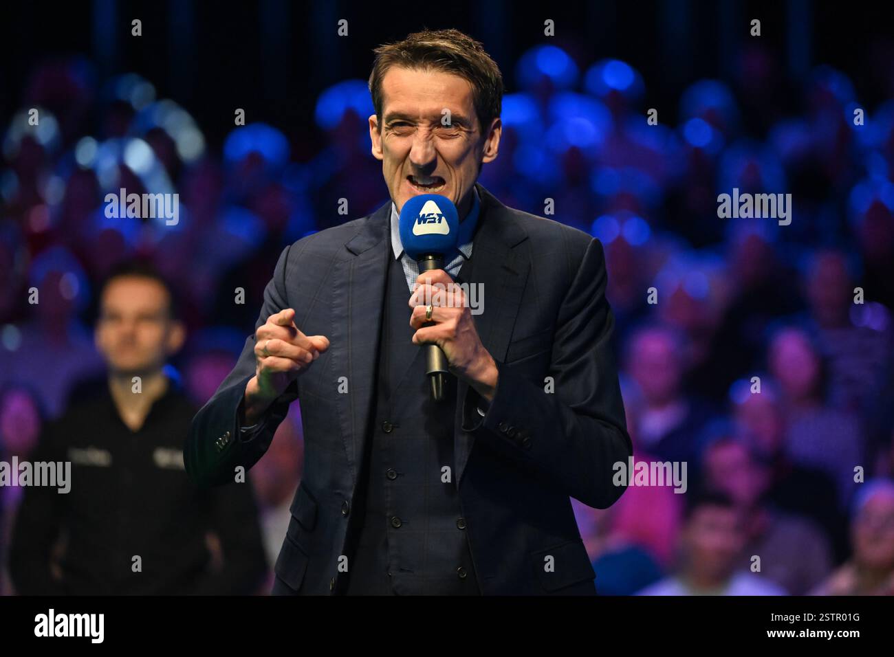 Snooker, Snooker master of ceremonies Rob Walker during the 2025 ...