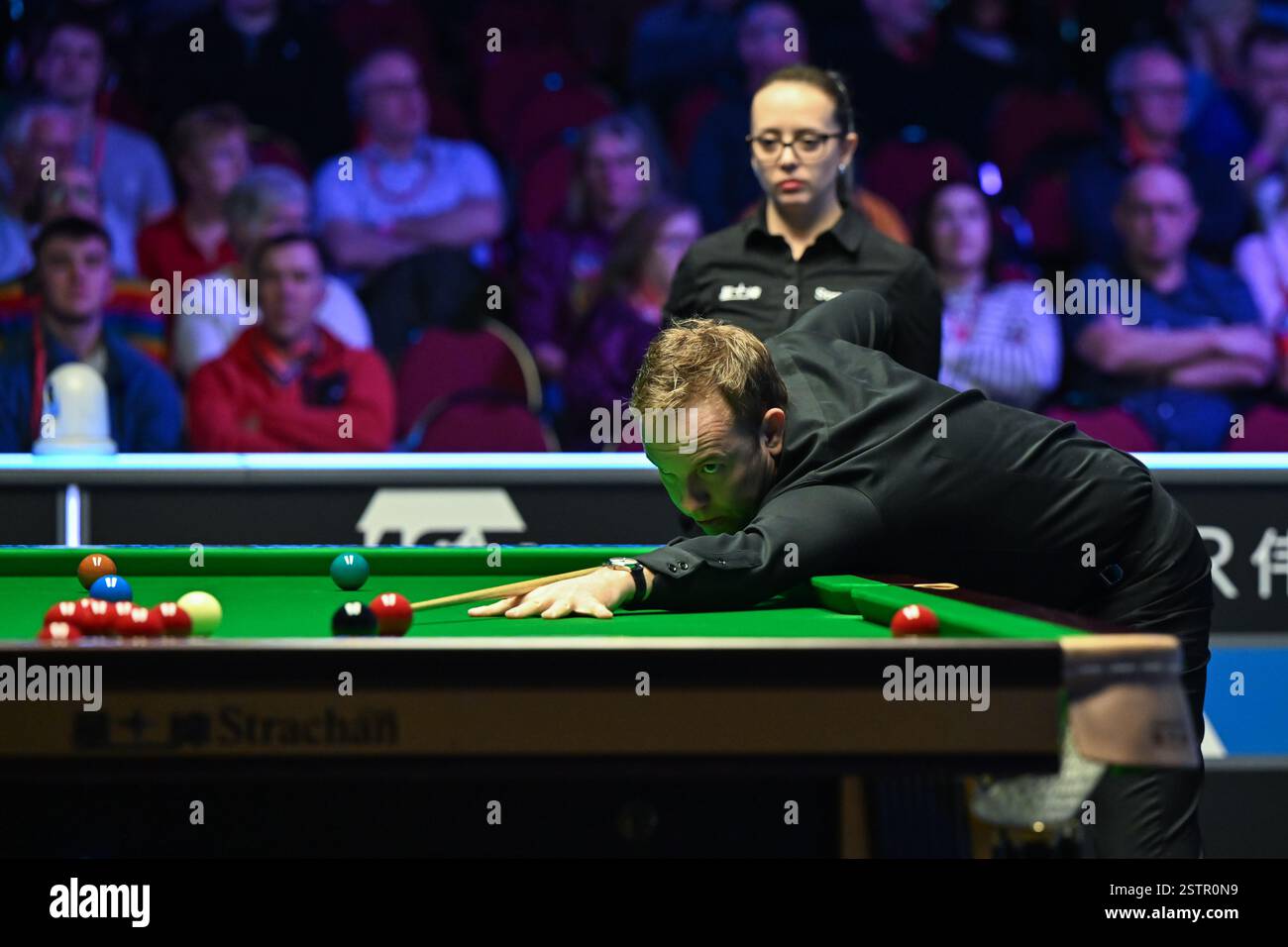 Snooker, Ali Carter takes a shot during his quarter finals match ...