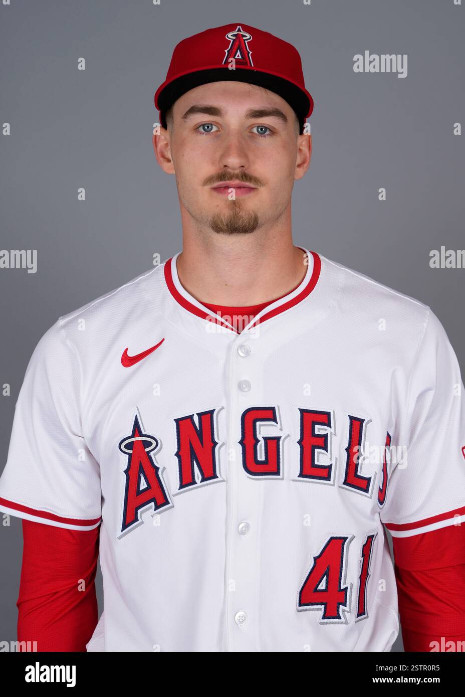 This is a 2025 photo of Jack Kochanowicz of the Los Angeles Angels ...
