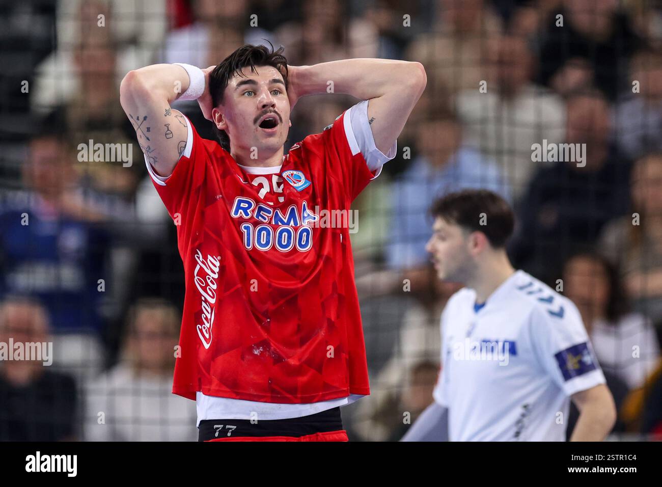 Zagreb, Croatia. 19th Feb, 2025. ZAGREB, CROATIA - FEBRUARY 19: Simen Ulstad Lyse of Kolstad ...